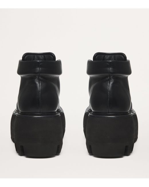 Alexander McQueen Leather Sofa Boots in Black for Men | Lyst