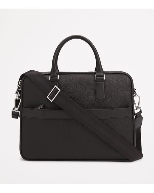 BOSS Leather Document Case in Black for Men | Lyst