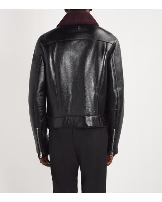 Mackage Sheepskin Enzo Jacket in Blue for Men | Lyst UK