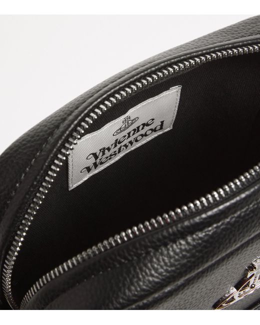 Vivienne Westwood Faux Leather Jackson Cross-Body Bag in Black for Men | Lyst