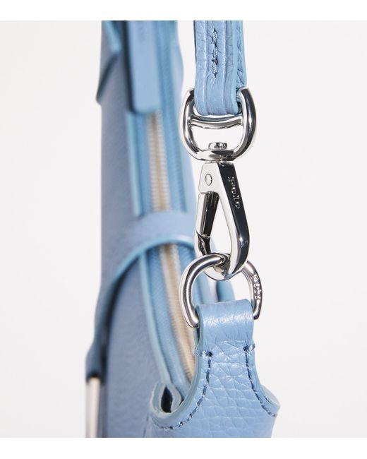 Polo Ralph Lauren Leather Polo Id Shoulder Bag in Blue | Lyst