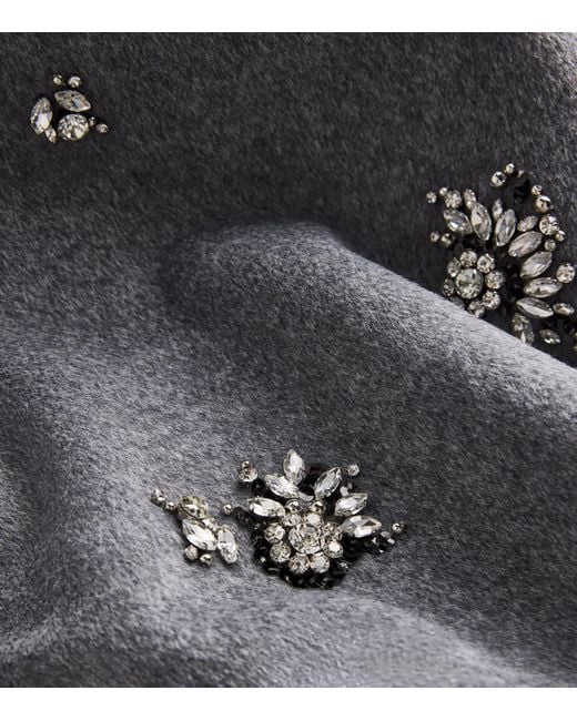 Jonathan Simkhai Wool-Blend Embellished Gianni Coat in Grey | Lyst UK