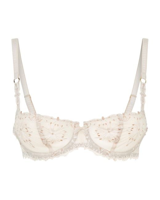 Chantelle Champs Elysees Balconette Bra in Natural | Lyst