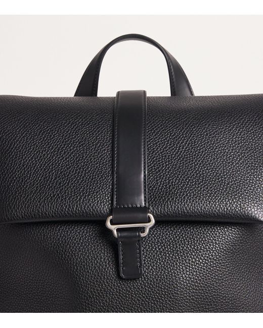 dunhill Leather Harness Backpack in Black for Men | Lyst