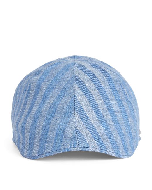 Stetson Linen Texas Cap in Blue for Men | Lyst