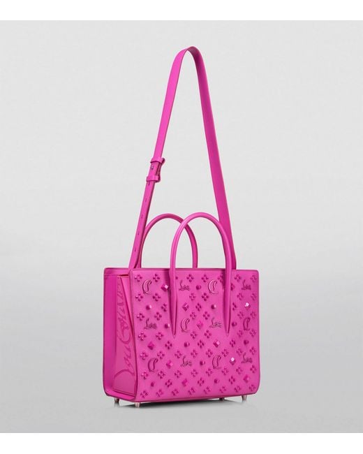 Christian Louboutin Paloma Calfskin Top-handle Bag in Pink Christian Louboutin Paloma Calfskin Top-handle Bag in Pink