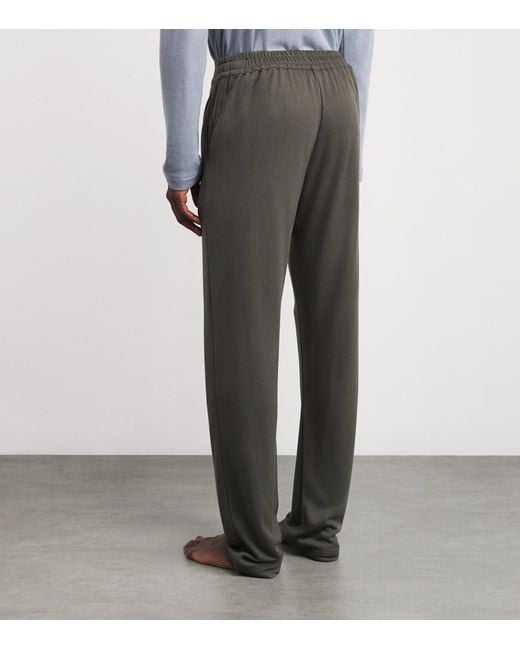 Hanro Modal-Wool Woolen Comfort Lounge Trousers in Grey for Men | Lyst UK