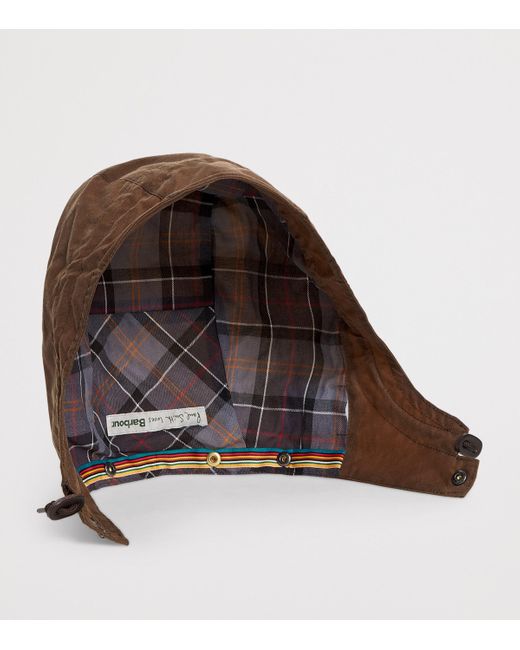 Barbour X Paul Smith Waxed Hood in Brown for Men | Lyst UK