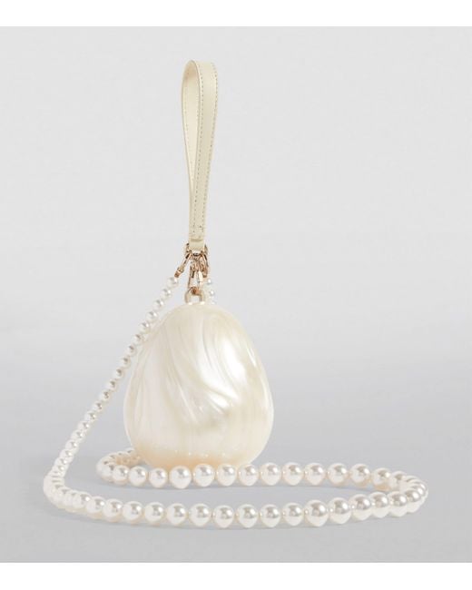 Simone Rocha Mini Egg Cross-Body Bag in White | Lyst
