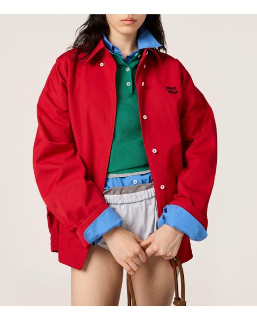 Miu Miu Jackets in Red | Lyst UK