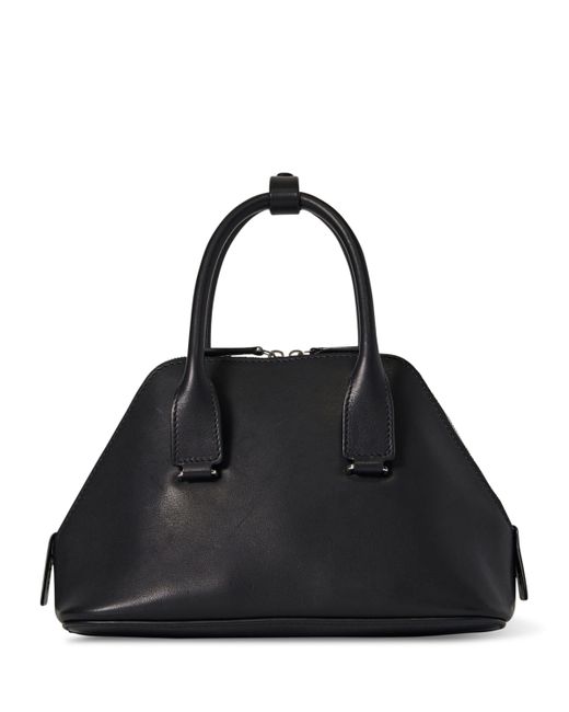 The Row Mini Devon Leather Cross-Body Bag in Black | Lyst