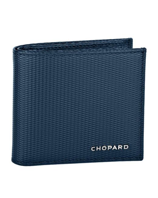 Chopard Small Leather Classic Bifold Wallet in Blue for Men | Lyst UK