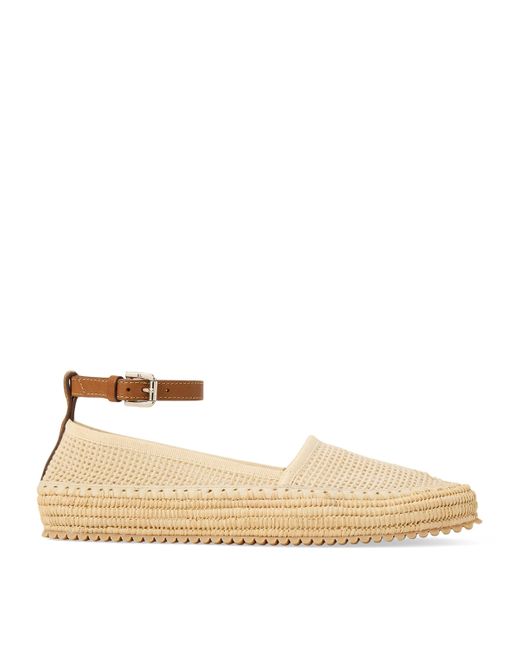 Ralph Lauren Mesh Astred Flat Espadrilles in Natural | Lyst UK