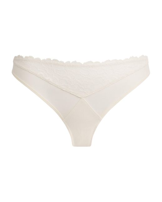 Calvin Klein Lace Bikini Briefs in White | Lyst