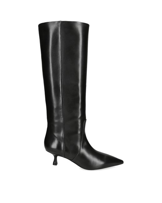 Stuart Weitzman Leather Naomi Knee-High Boots 50 in Black | Lyst