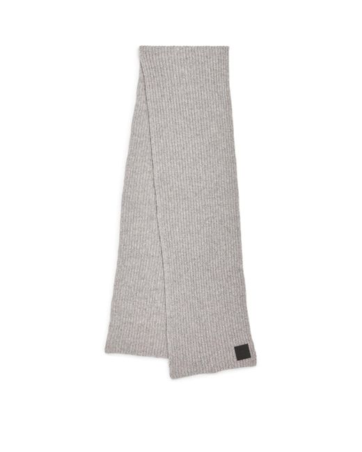 Anine Bing Wool-Blend Logo Hannah Scarf in Gray | Lyst