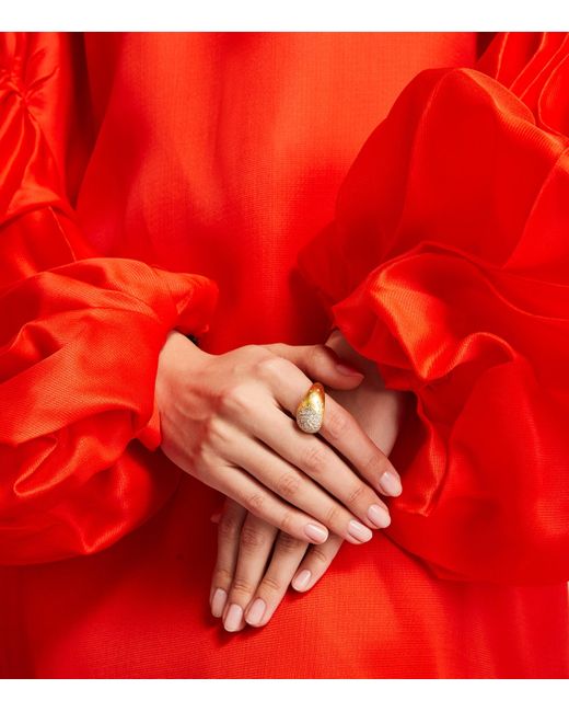 Nada Ghazal And Diamond Fuse Glamour Ring in Metallic | Lyst UK