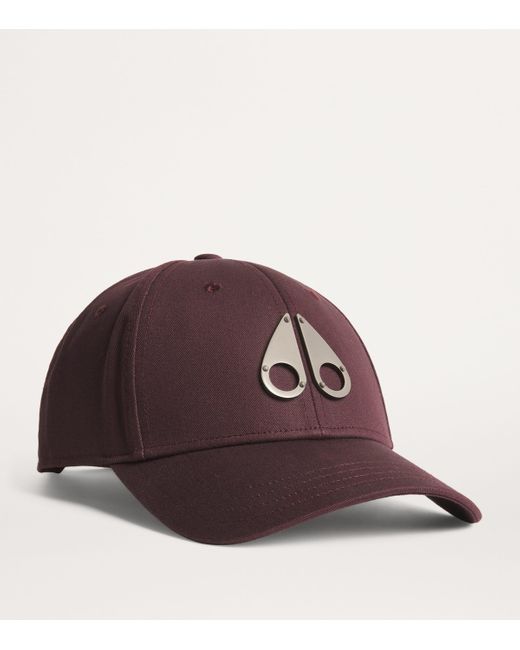 Moose Knuckles Cotton Logo Baseball Cap in Brown for Men | Lyst