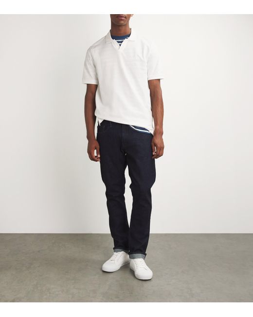 Polo Ralph Lauren Open-Collar Polo Shirt in White for Men | Lyst