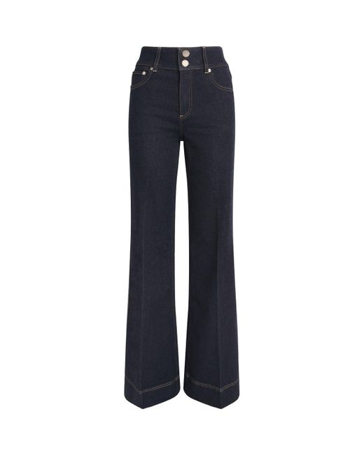 Alice + Olivia Perfect Flared Jeans in Blue | Lyst UK