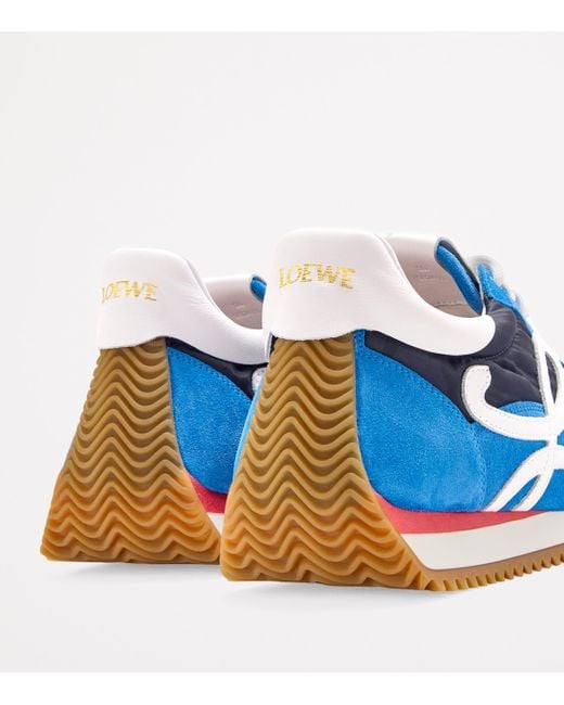 Loewe Calfskin Flow Runner Sneakers in Blue for Men | Lyst UK