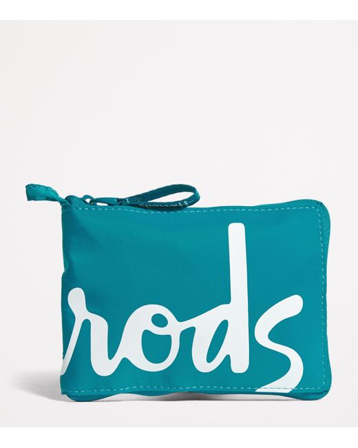 Harrods Logo Pocket Shopper Bag in Blue | Lyst