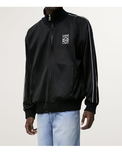 Loewe Monogram Track Jacket in Black for Men | Lyst