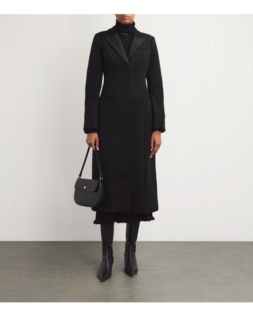 PAIGE Wool-Blend Queens Coat in Black | Lyst