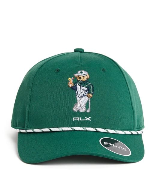 Ralph Lauren Technical Polo Bear Baseball Cap in Green for Men | Lyst