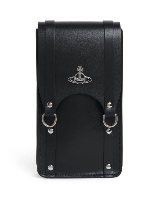 Vivienne Westwood Mini Leather Bondage Cross-Body Bag in Black | Lyst