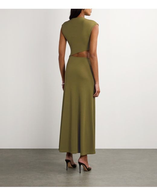 Christopher Esber Tri Crystal Maxi Dress in Green | Lyst