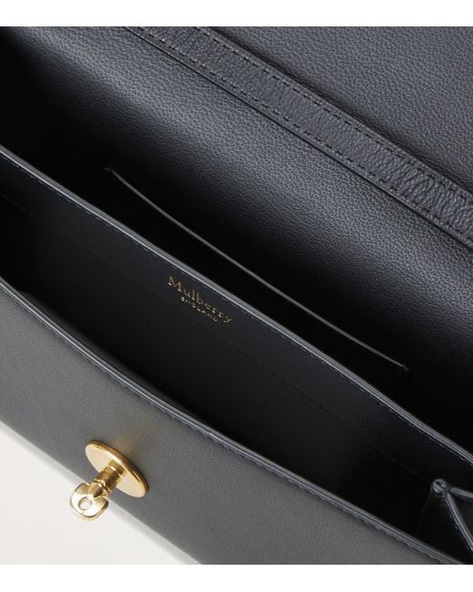 Mulberry Small Leather Darley Top-Handle Bag in Black | Lyst