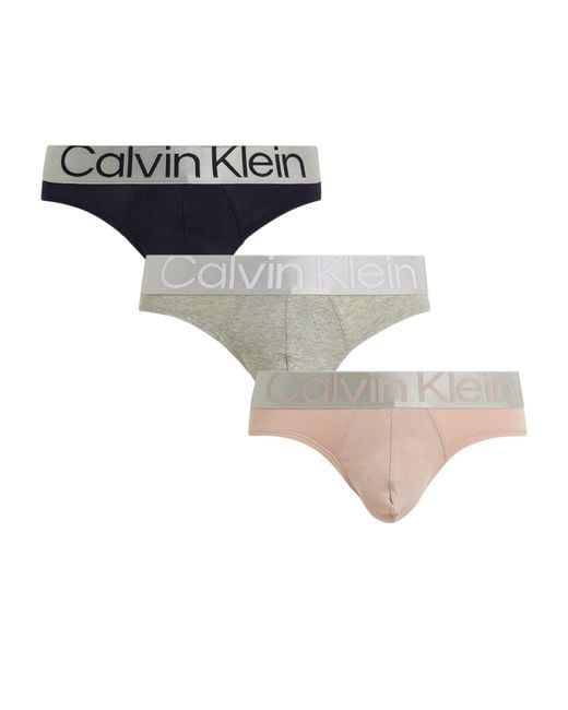 Calvin Klein Reconsidered Steel Briefs (pack Of 3) in White for Men ...