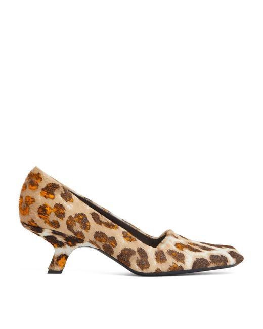 Bottega Veneta Leather Boogie Pumps 55 in Brown | Lyst