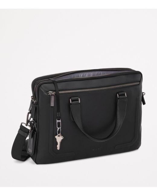 Tumi Leather Harrison Briefcase in Black for Men | Lyst