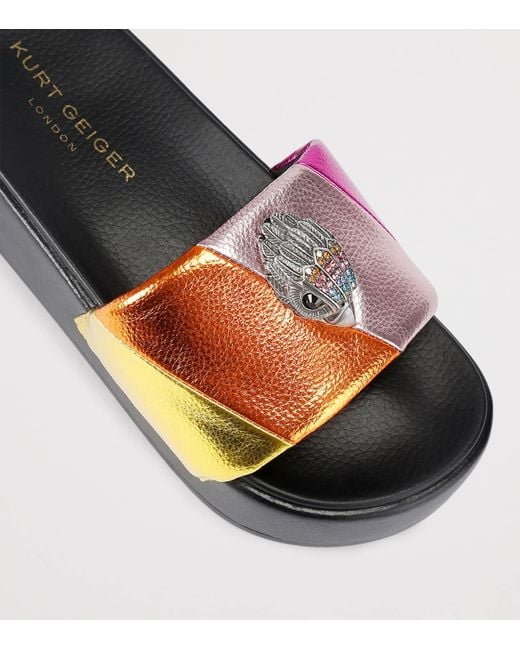 Kurt Geiger Meena Eagle Platform Slides | Lyst
