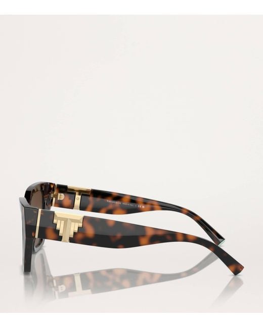 Tiffany & Co. Acetate Tf4218 Sunglasses in Brown | Lyst