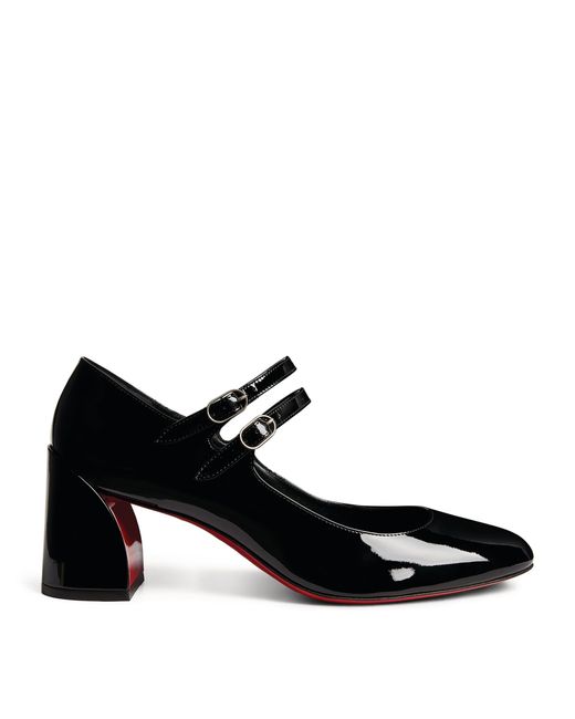 Christian Louboutin Miss Jane Patent Leather Mary Janes 55 in Black ...