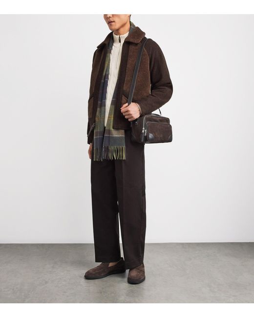 Polo Ralph Lauren Double-Knit Fleece-Detail Jacket in Brown for Men ...