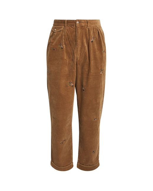 Polo Ralph Lauren Corduroy Whitman Trousers in Brown for Men | Lyst UK