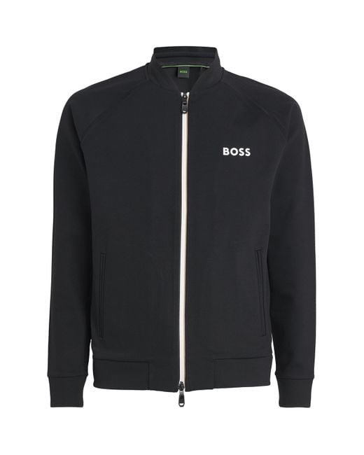 BOSS Samoo Bomber Jacket in Black for Men | Lyst