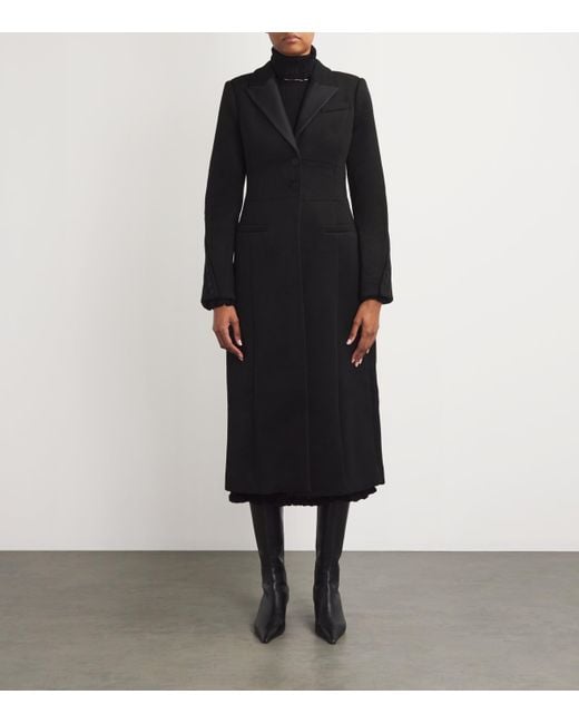 PAIGE Wool-Blend Queens Coat in Black | Lyst