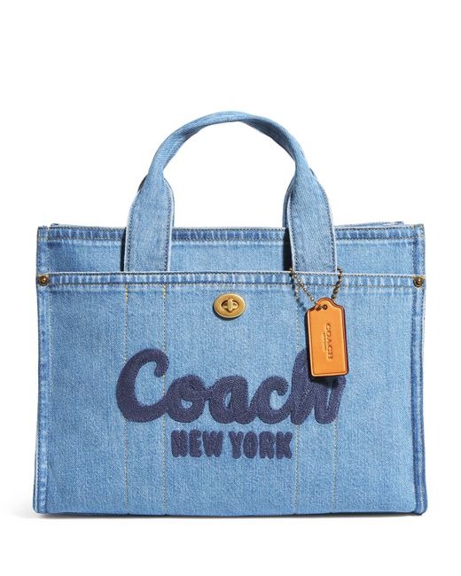 COACH Denim Cargo Tote Bag in Blue | Lyst