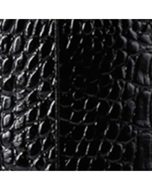 Paris Texas Croc-Embossed Leather Anja Knee-High Boots 70 in Black | Lyst