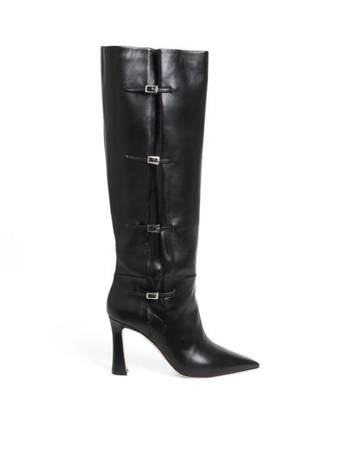 Malone Souliers Leather Nolan Knee-High Boots 90 in Black | Lyst UK