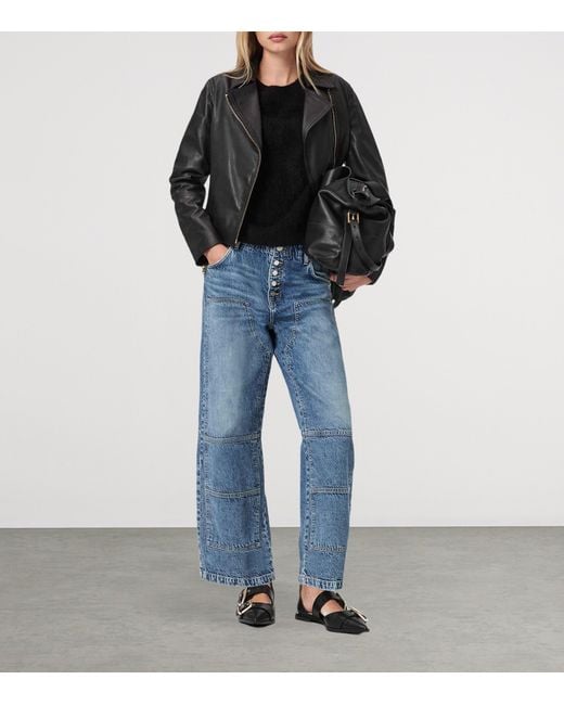 AllSaints Tay Carpenter Wide-Leg Jeans in Blue | Lyst UK
