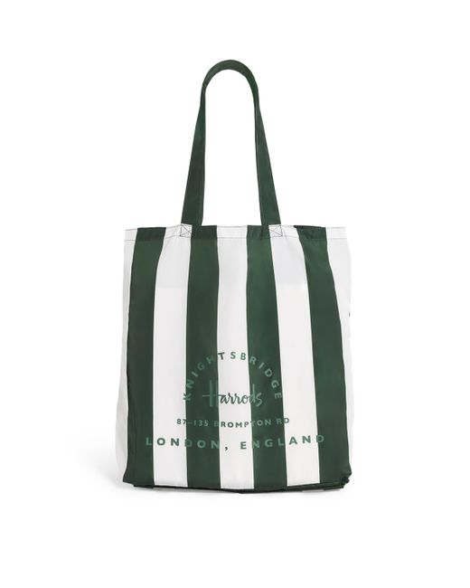 Harrods Logo Pocket Shopper Bag in Green | Lyst