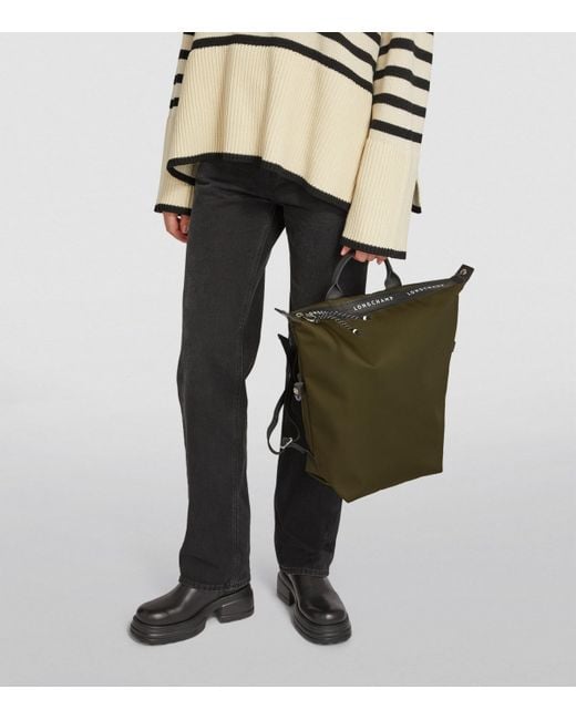 Longchamp Large Le Pliage Energy Backpack in Green | Lyst UK