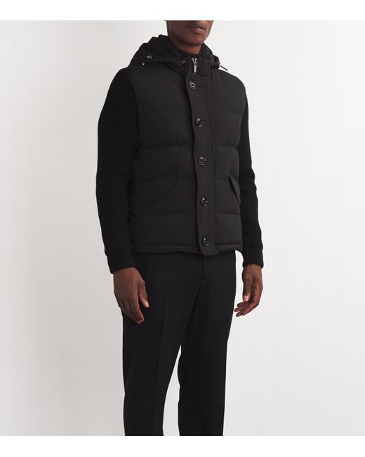 Moorer Water-Resistant Brett Puffer Jacket in Black for Men | Lyst