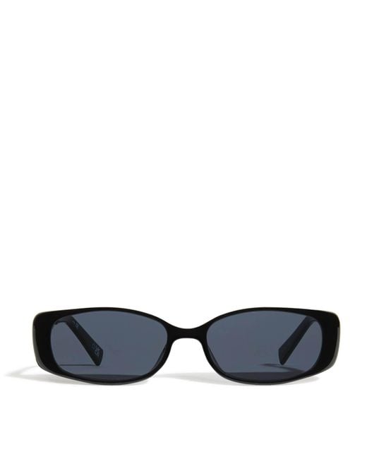 Le Specs Rectangular Lil Starlight Sunglasses in Blue | Lyst